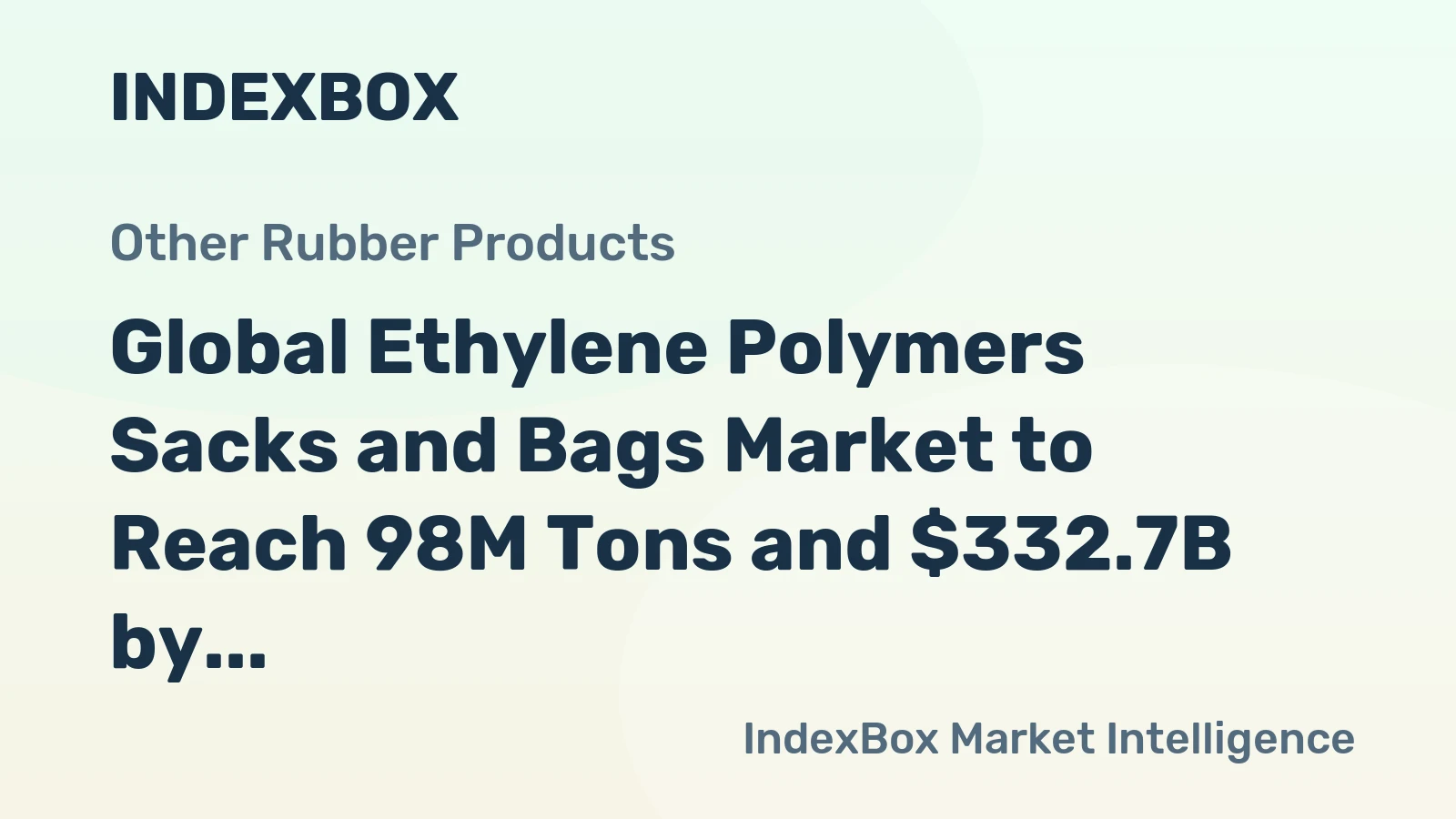 Global Ethylene Polymers Sacks and Bags Market to Reach 98M Tons and $332.7B by 2035