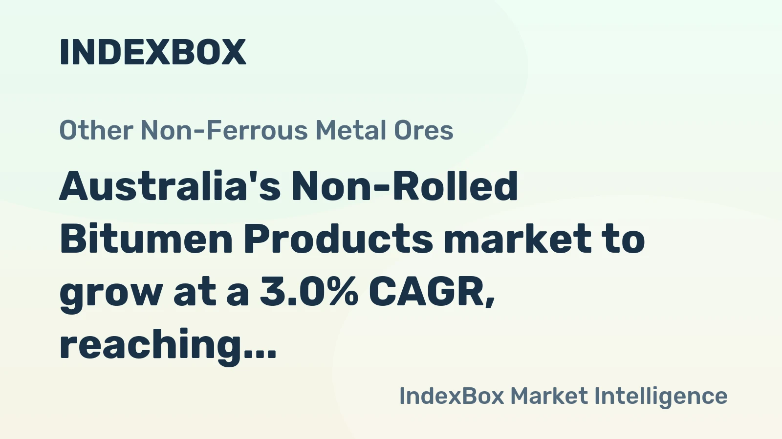 Australia's Non-Rolled Bitumen Products market to grow at a 3.0% CAGR, reaching $568K by 2035, driven by rising demand.