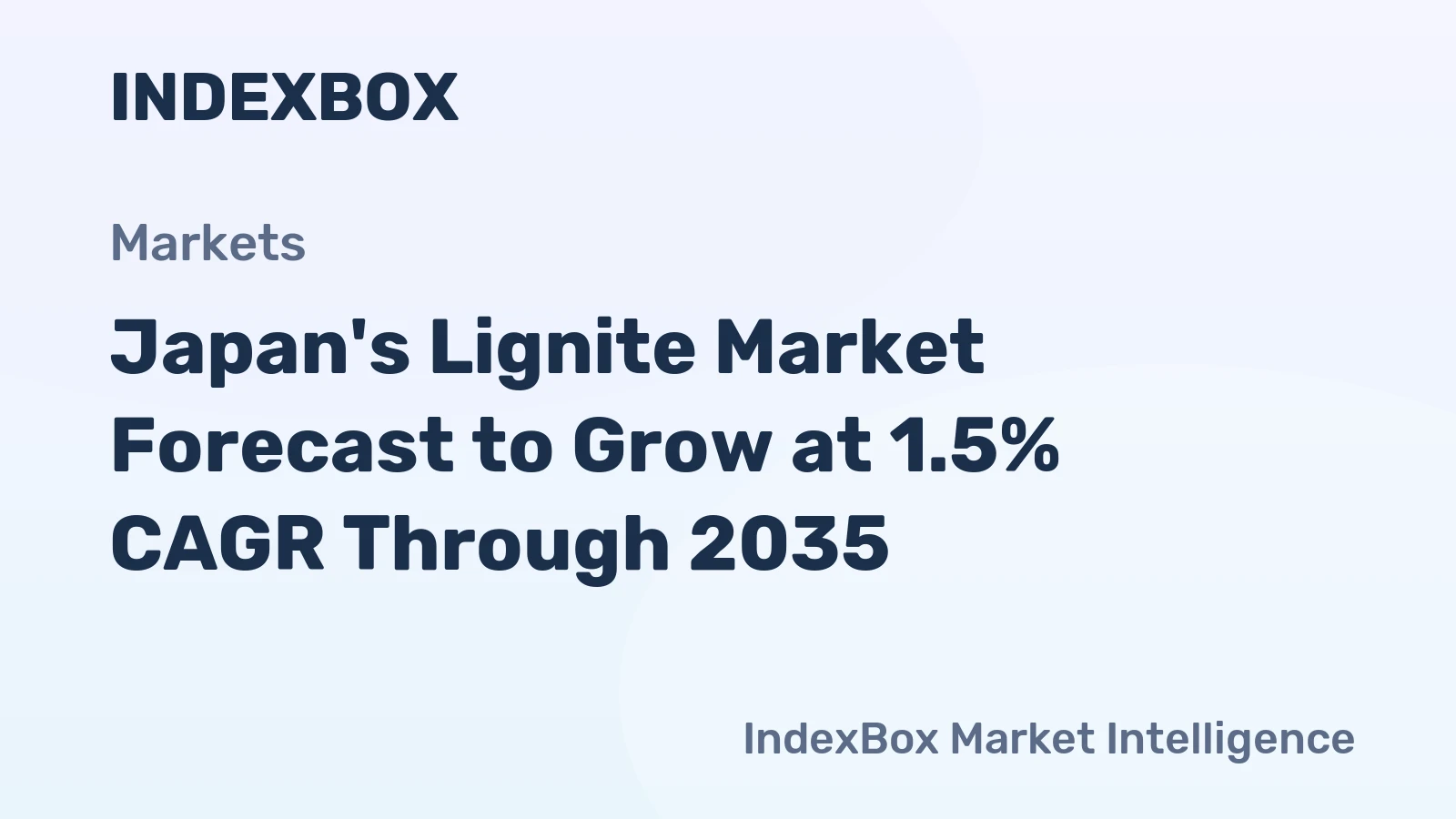 Japan's Lignite Market Forecast to Grow at 1.5% CAGR Through 2035