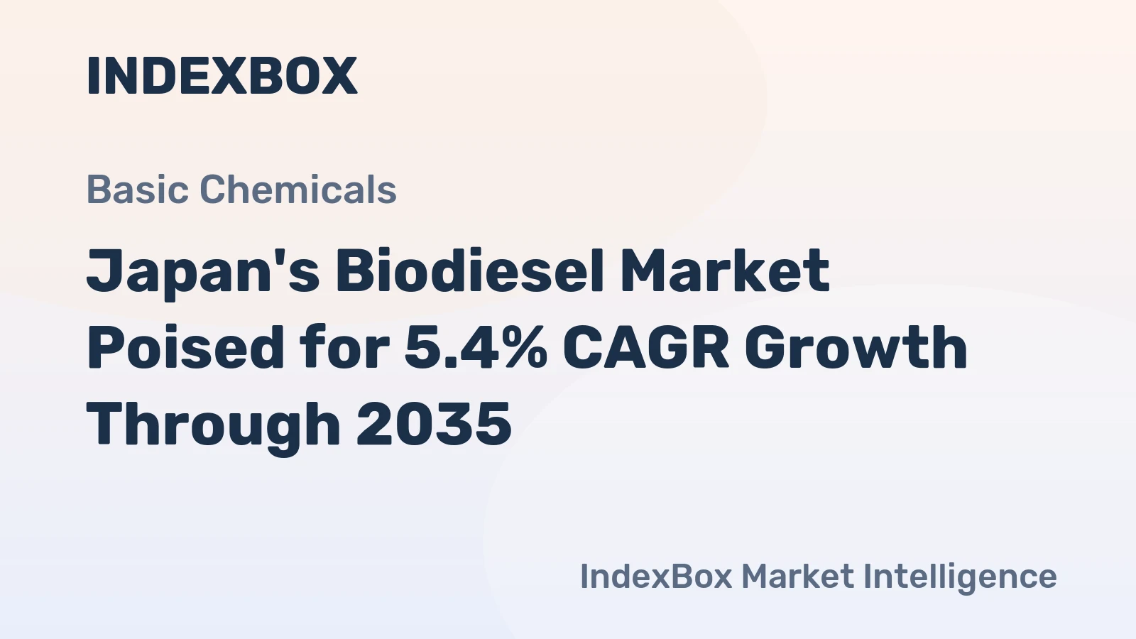 Japan's Biodiesel Market Poised for 5.4% CAGR Growth Through 2035