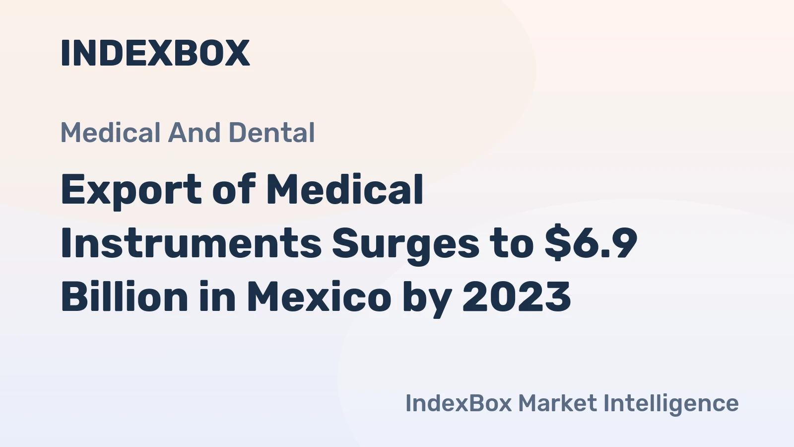 Export of Medical Instruments Surges to $6.9 Billion in Mexico by 2023