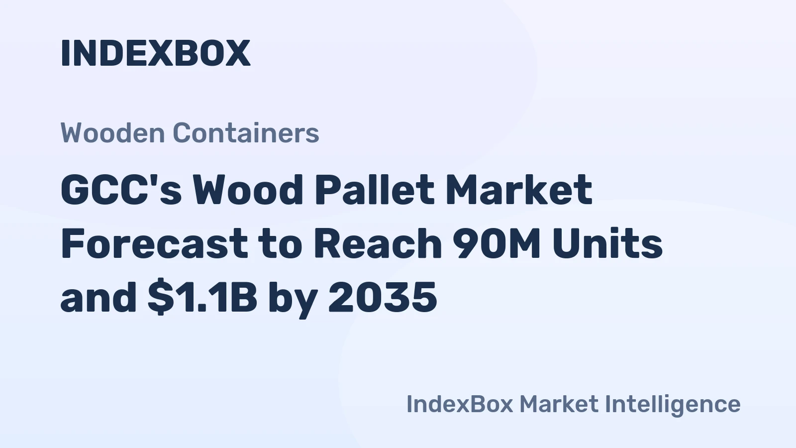 GCC's Wood Pallet Market Forecast to Reach 90M Units and $1.1B by 2035