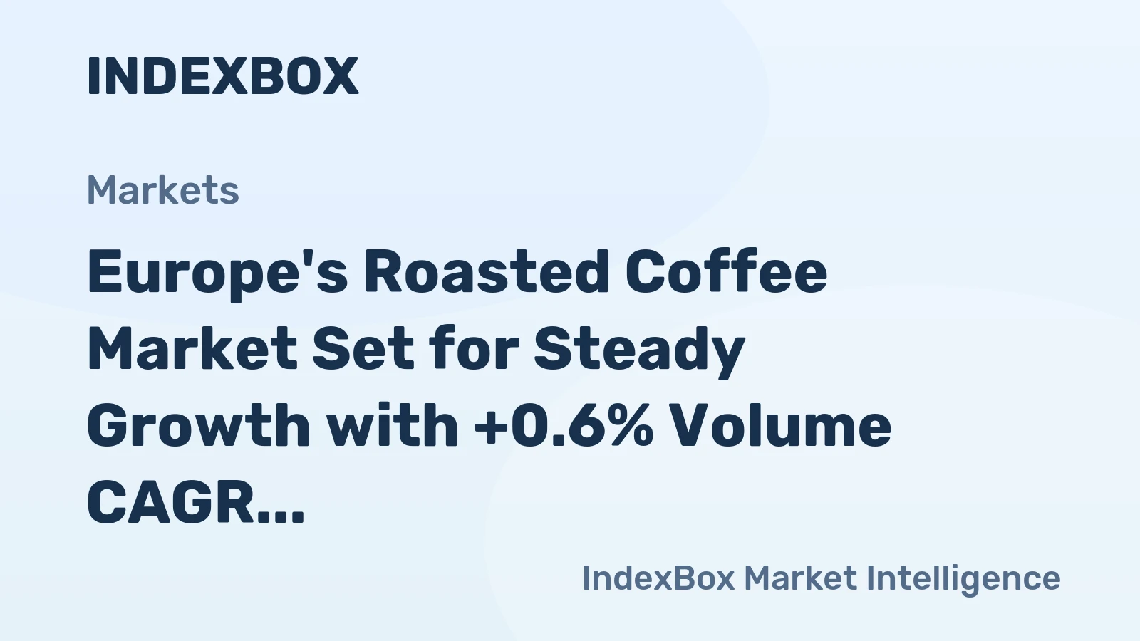 Europe's Roasted Coffee Market Set for Steady Growth with +0.6% Volume CAGR Through 2035