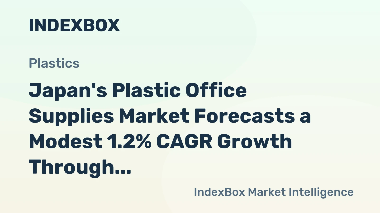 Japan's Plastic Office Supplies Market Forecasts a Modest 1.2% CAGR Growth Through 2035