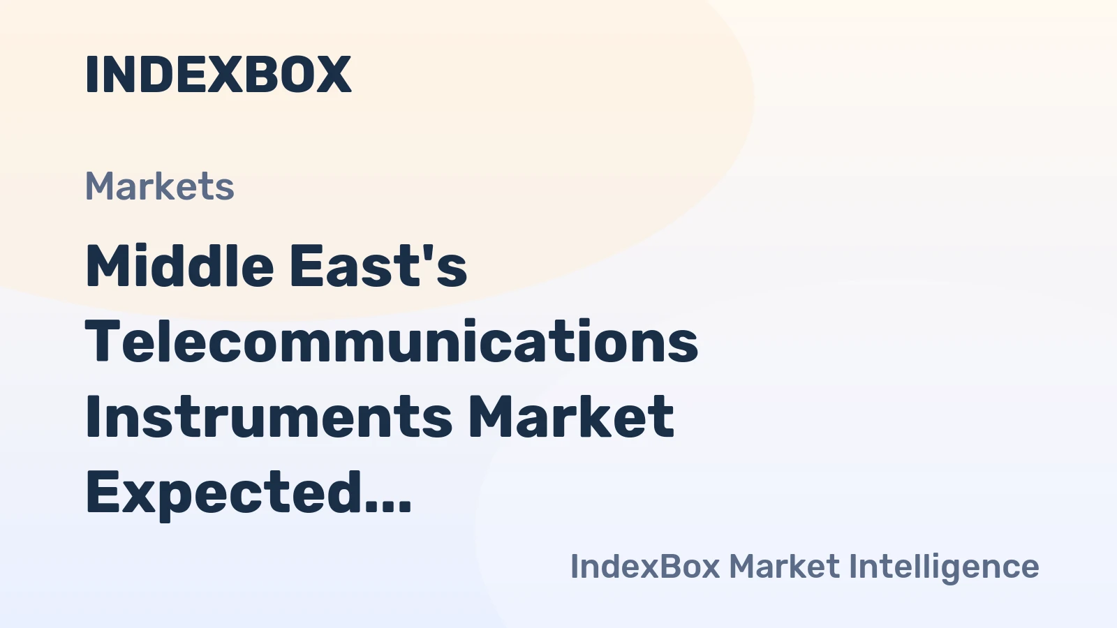 Middle East's Telecommunications Instruments Market Expected to Grow with Market Volume Reaching 587K Units by 2035