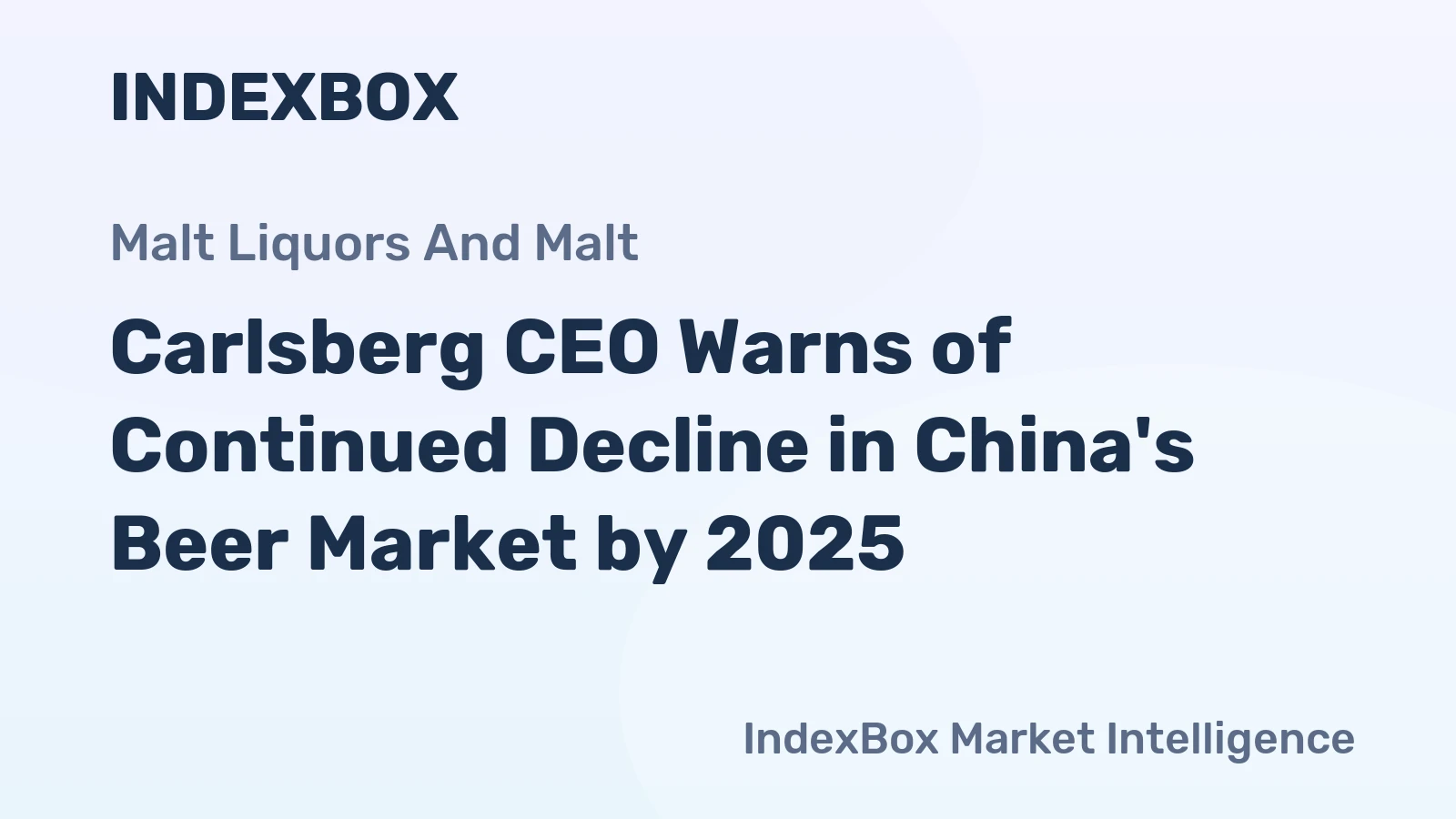 Carlsberg CEO Warns of Continued Decline in China's Beer Market by 2025