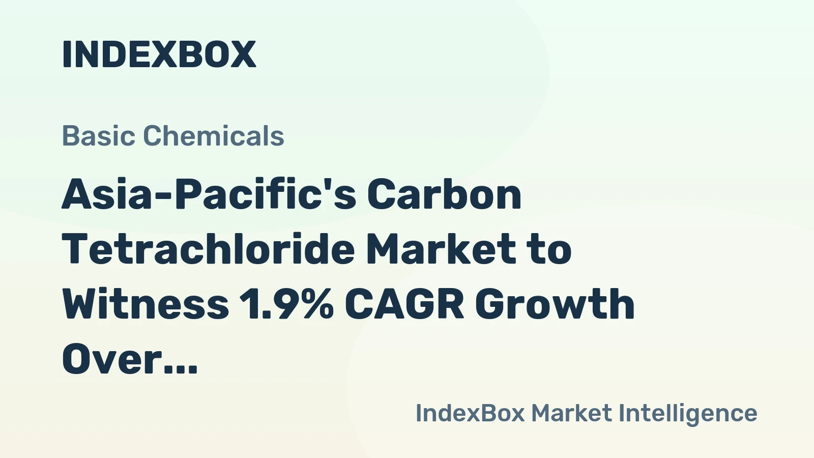 Asia-Pacific's Carbon Tetrachloride Market to Witness 1.9% CAGR Growth Over Next Decade