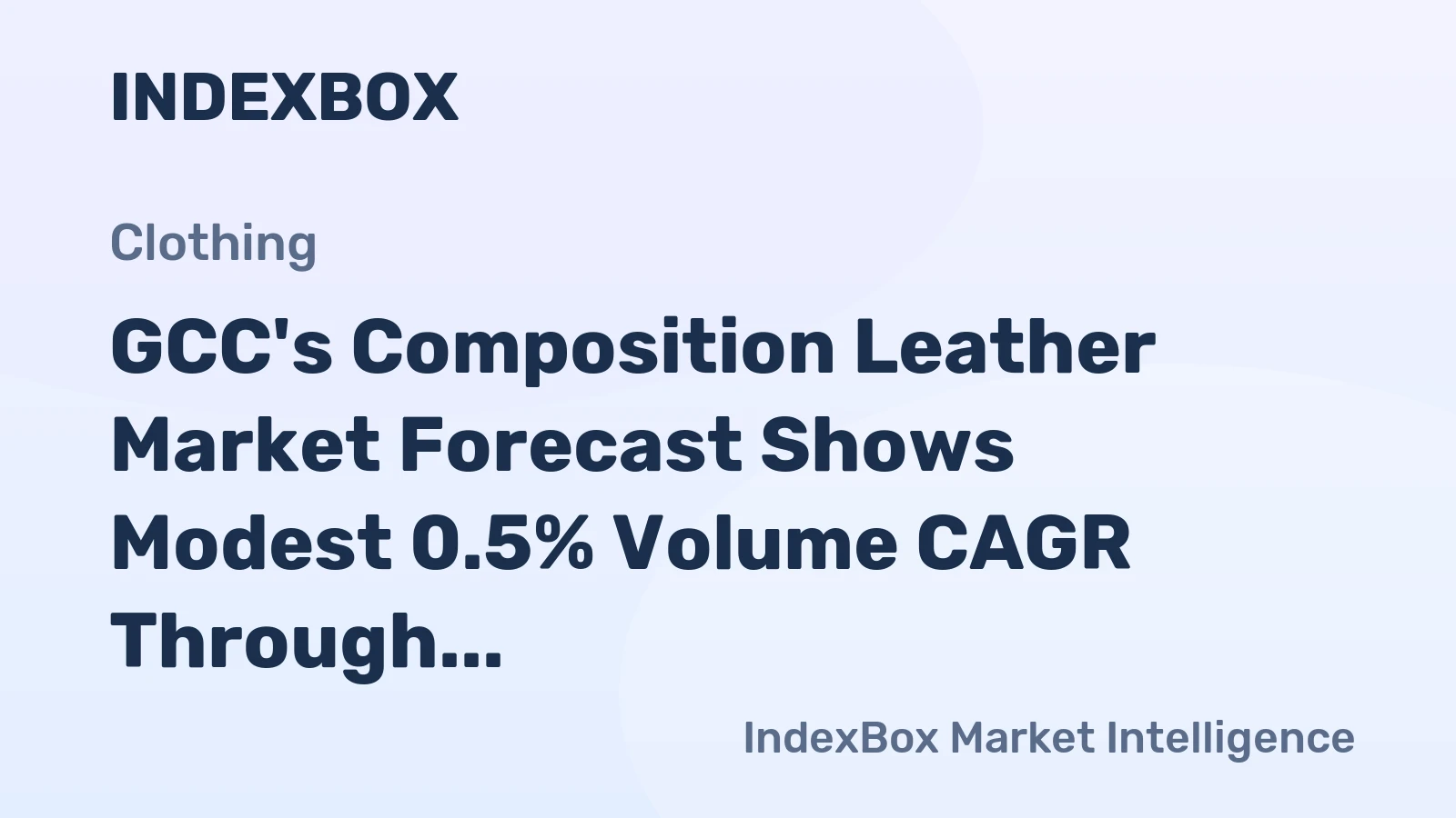 GCC's Composition Leather Market Forecast Shows Modest 0.5% Volume CAGR Through 2035