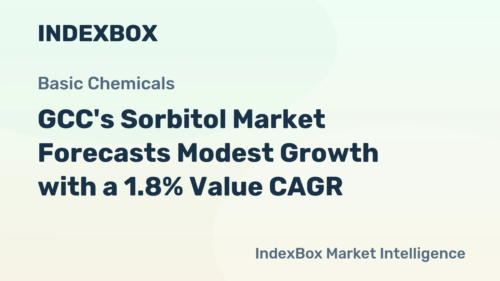 GCC's Sorbitol Market Forecasts Modest Growth with a 1.8% Value CAGR