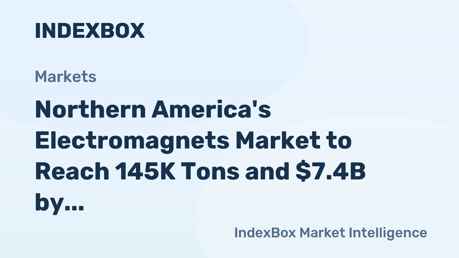 Northern America's Electromagnets Market to Reach 145K Tons and $7.4B by 2035