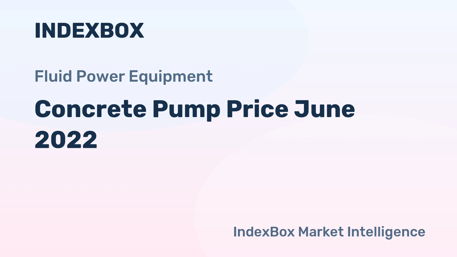 Concrete Pump Price June 2022