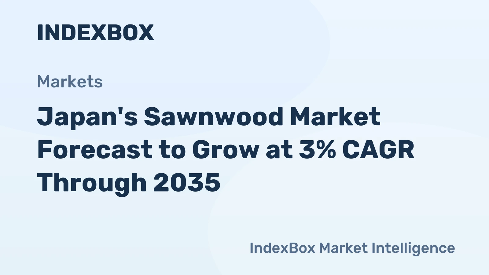 Japan's Sawnwood Market Forecast to Grow at 3% CAGR Through 2035