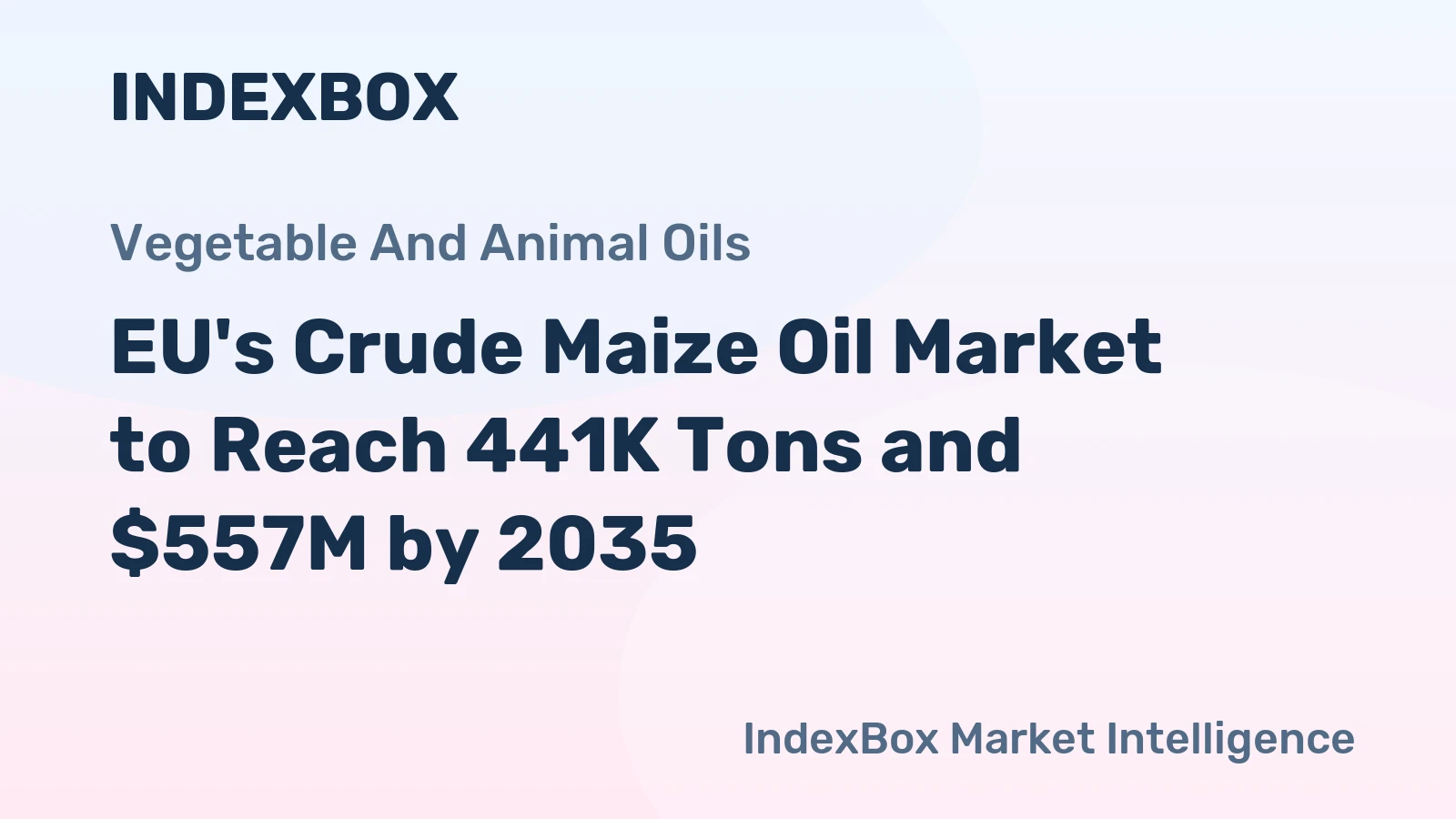 EU's Crude Maize Oil Market to Reach 441K Tons and $557M by 2035