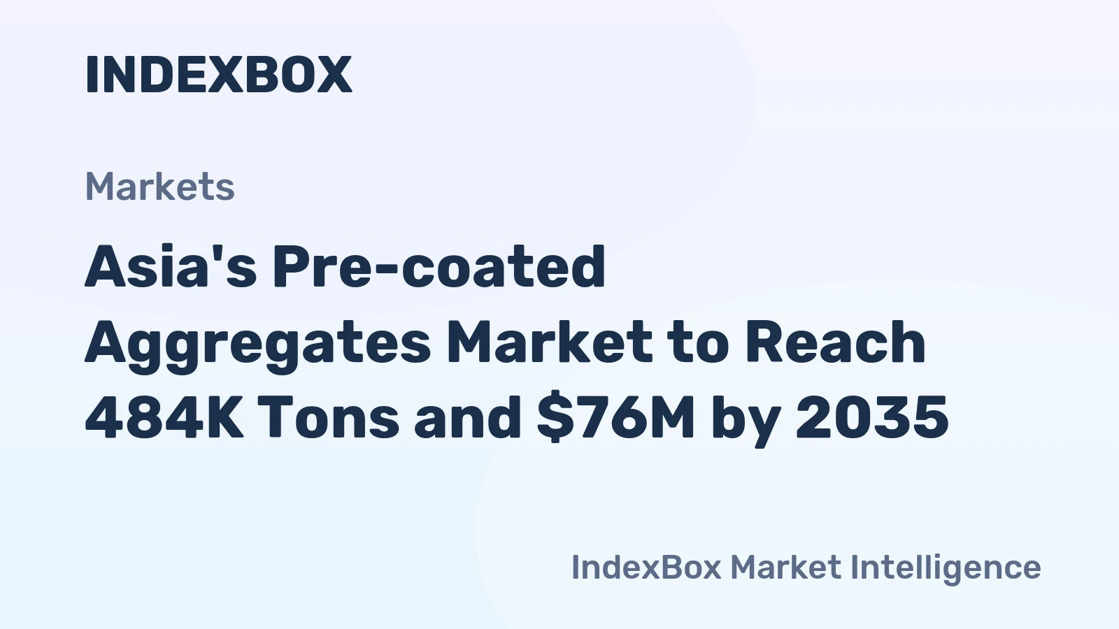 Asia's Pre-coated Aggregates Market to Reach 484K Tons and $76M by 2035