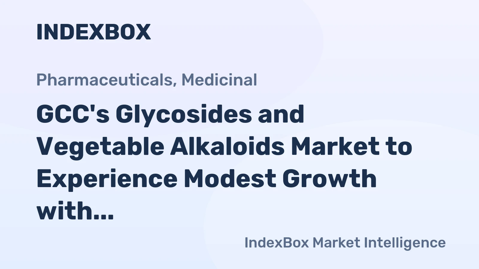 GCC's Glycosides and Vegetable Alkaloids Market to Experience Modest Growth with CAGR of +0.3%
