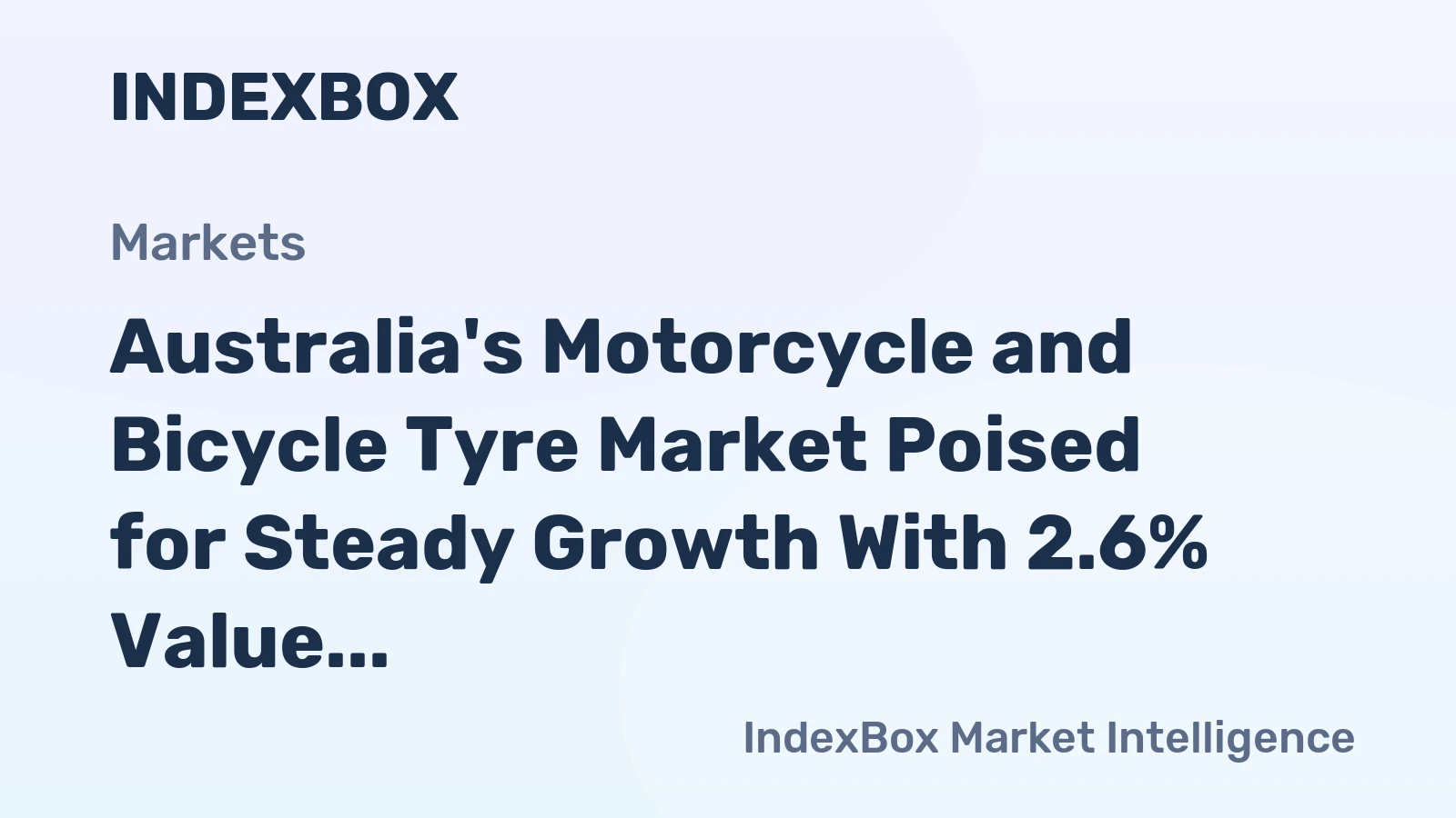Australia's Motorcycle and Bicycle Tyre Market Poised for Steady Growth With 2.6% Value CAGR Through 2035