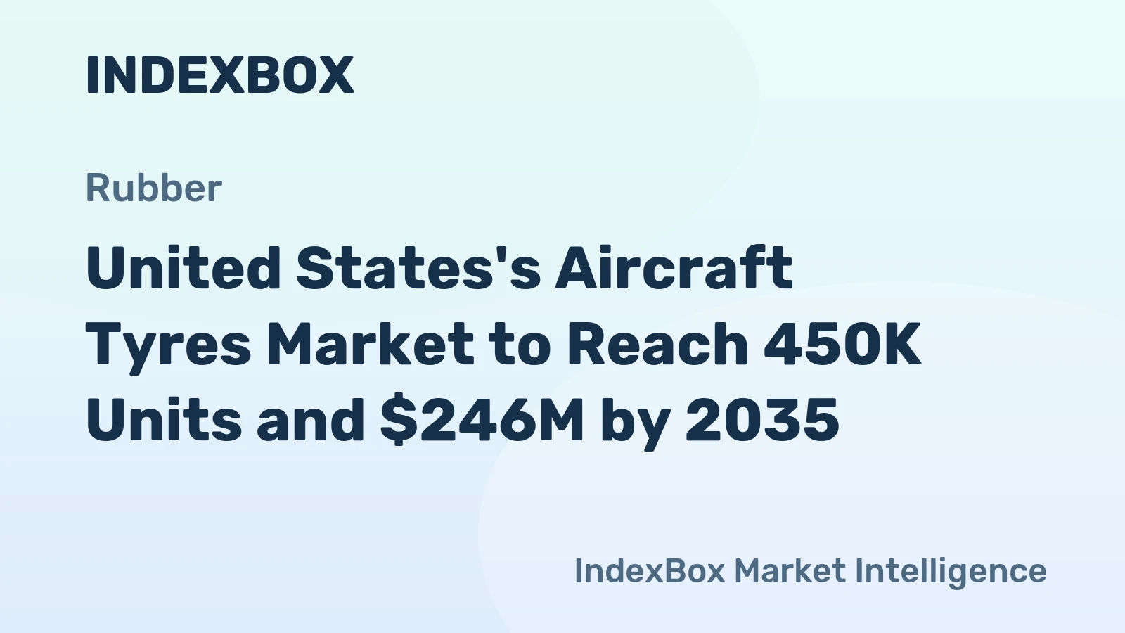 United States's Aircraft Tyres Market to Reach 450K Units and $246M by 2035