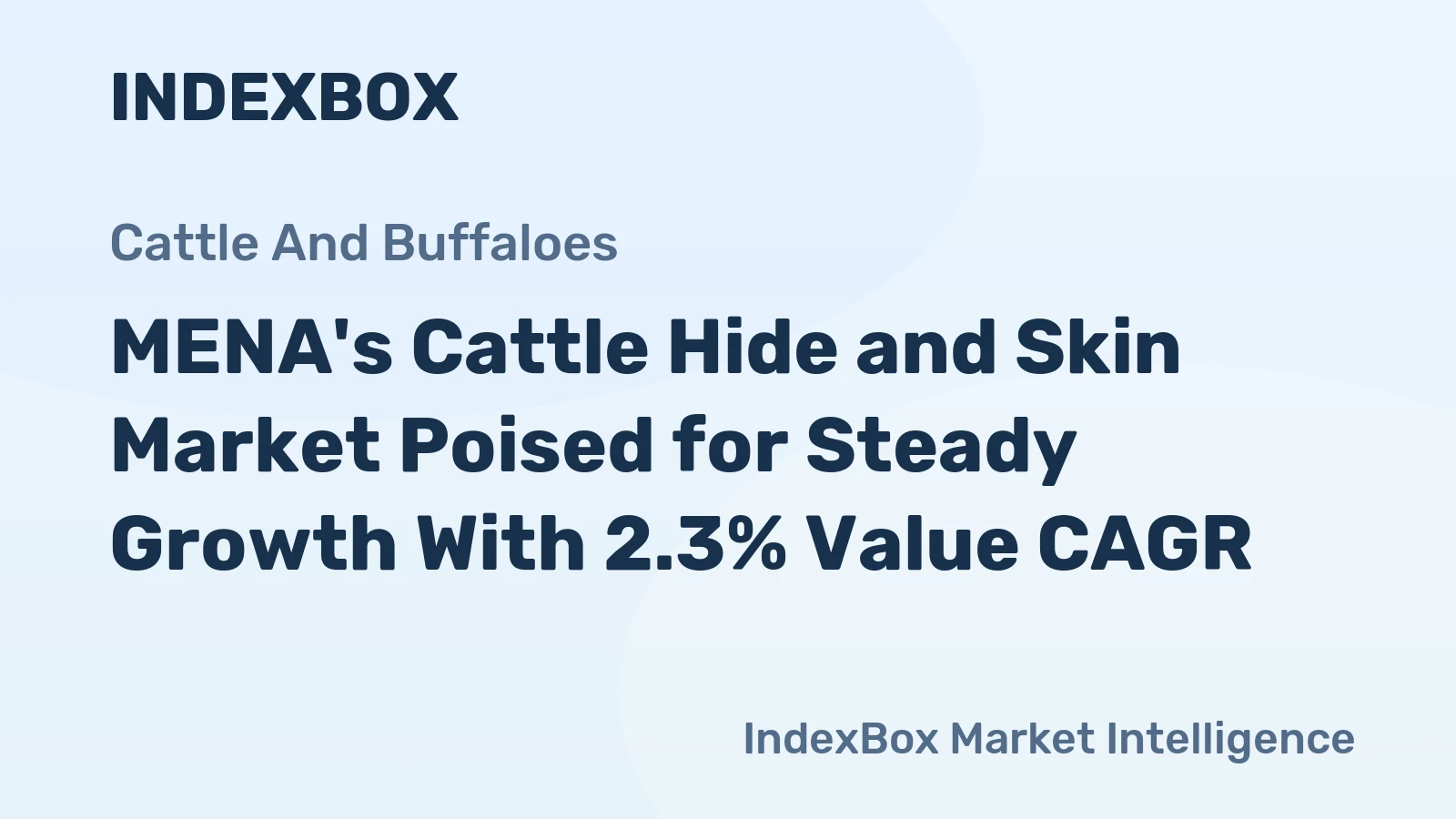 MENA's Cattle Hide and Skin Market Poised for Steady Growth With 2.3% Value CAGR