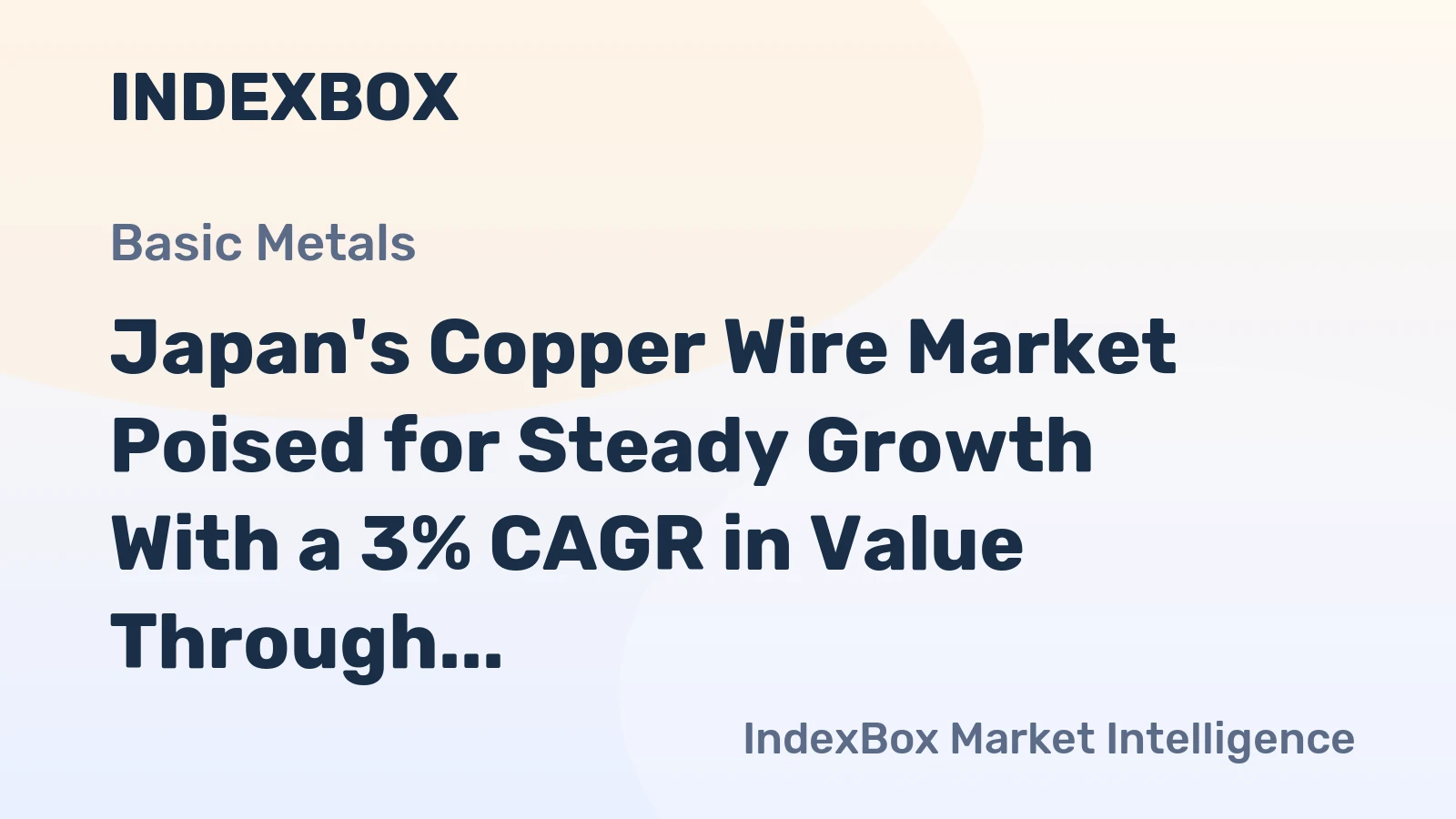 Japan's Copper Wire Market Poised for Steady Growth With a 3% CAGR in Value Through 2035
