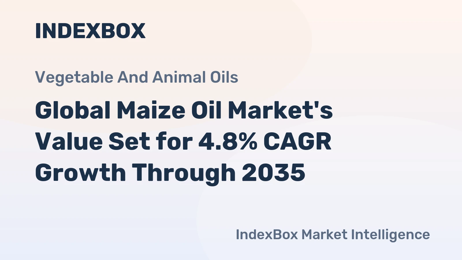 Global Maize Oil Market's Value Set for 4.8% CAGR Growth Through 2035