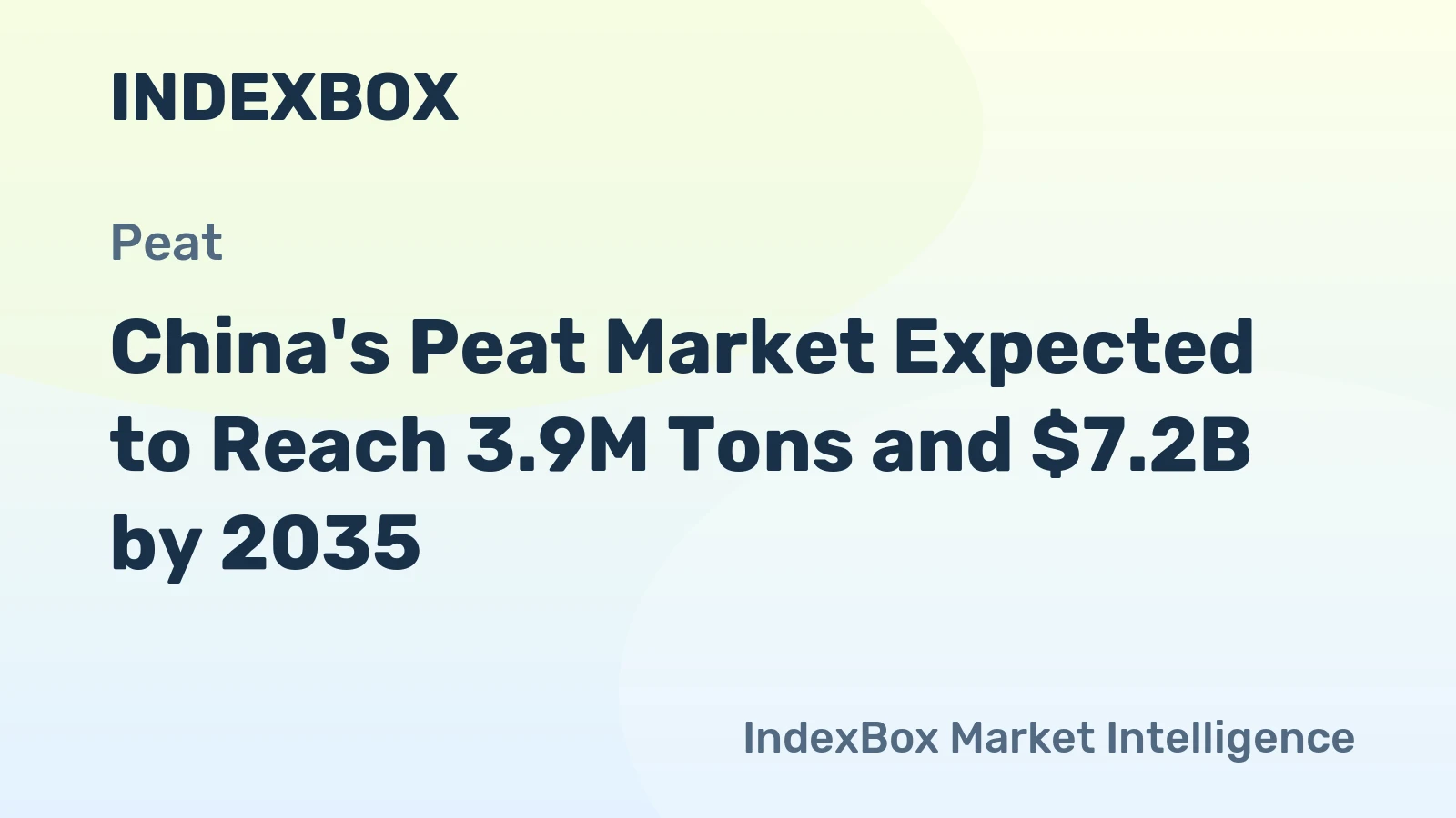 China's Peat Market Expected to Reach 3.9M Tons and $7.2B by 2035