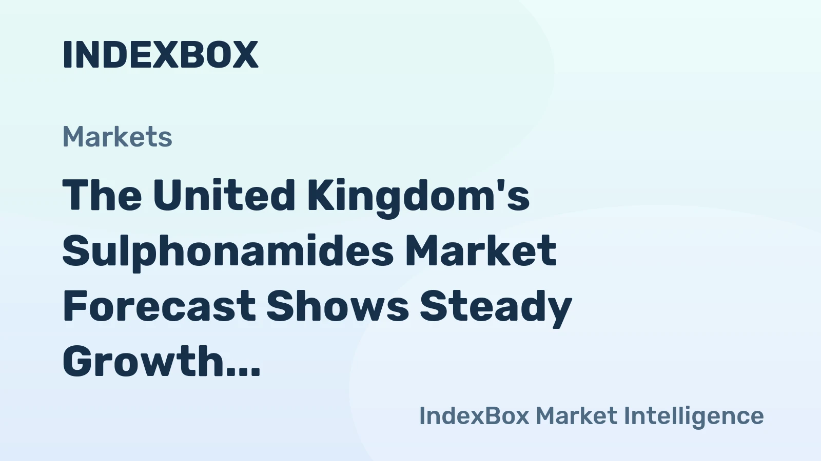 The United Kingdom's Sulphonamides Market Forecast Shows Steady Growth With a 0.9% CAGR