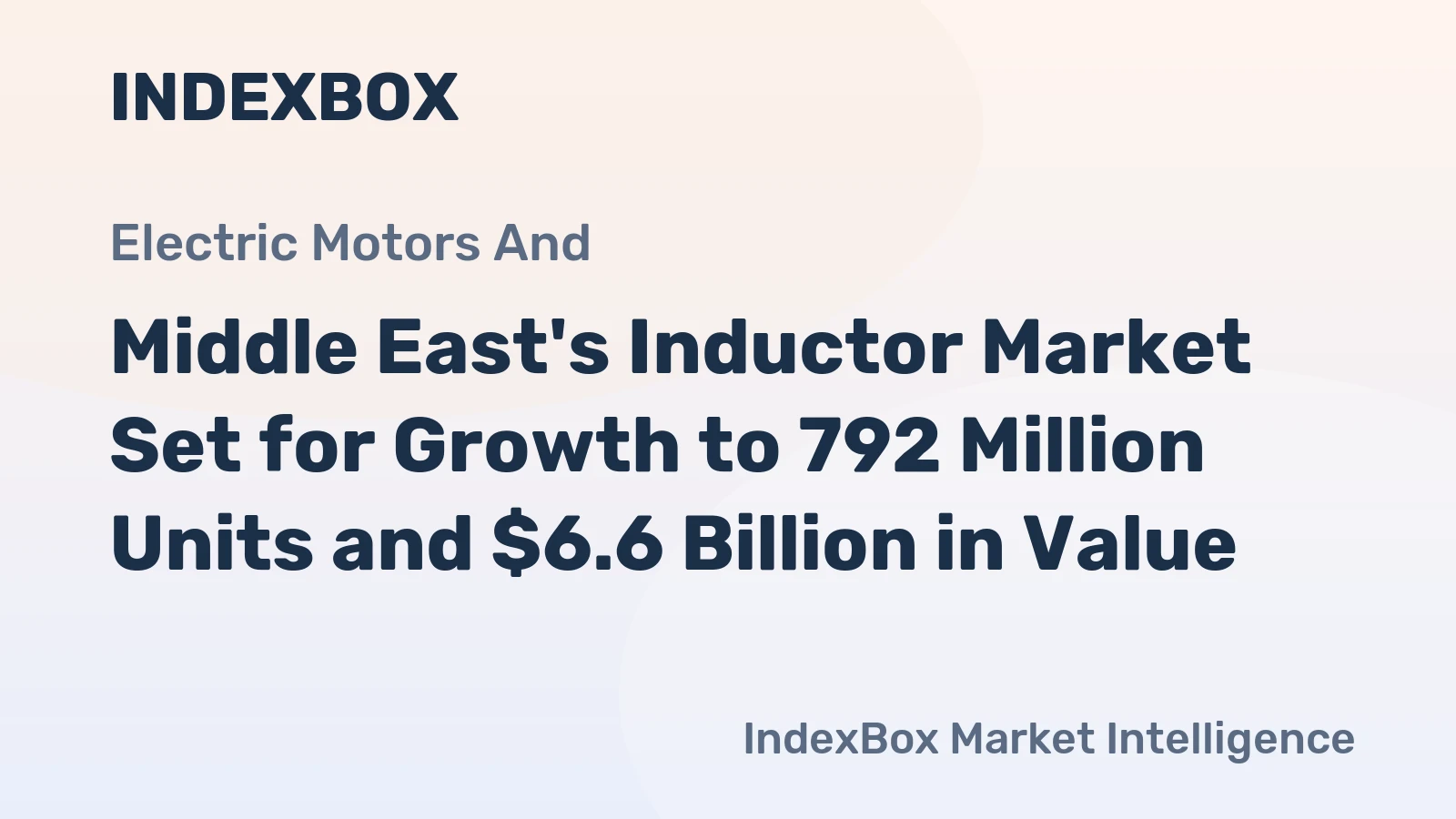 Middle East's Inductor Market Set for Growth to 792 Million Units and $6.6 Billion in Value