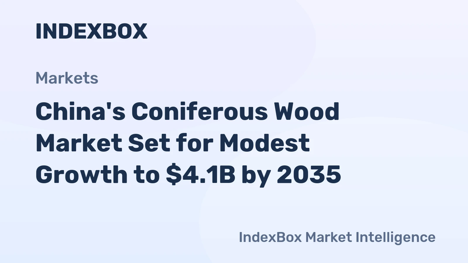 China's Coniferous Wood Market Set for Modest Growth to $4.1B by 2035