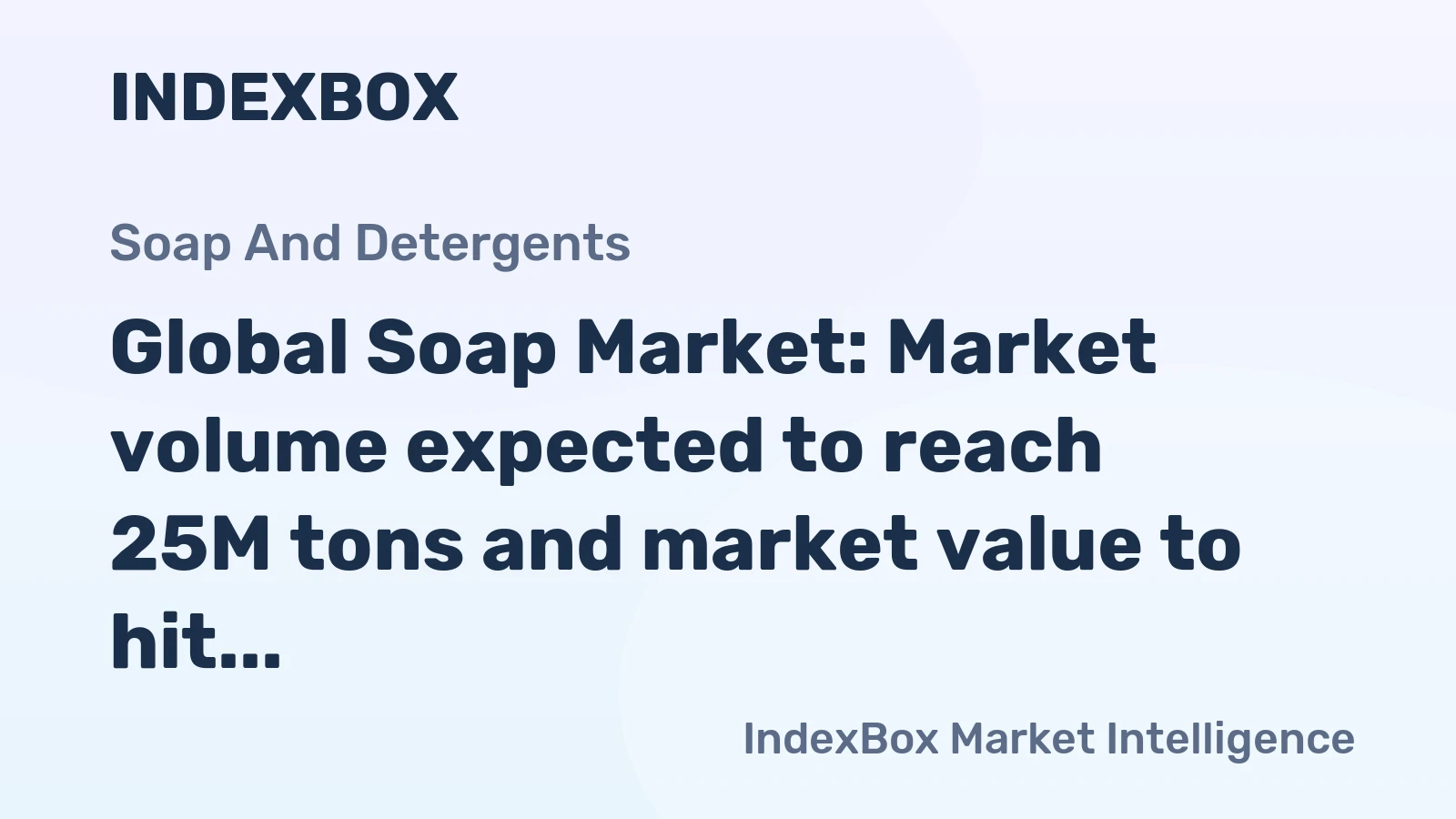 Global Soap Market: Market volume expected to reach 25M tons and market value to hit $68.5B by 2035, driven by increasing demand