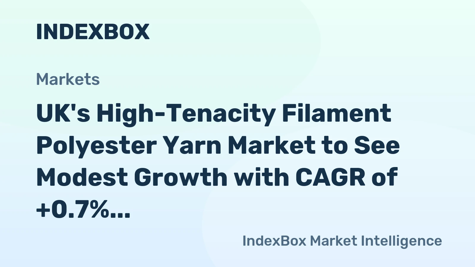 UK's High-Tenacity Filament Polyester Yarn Market to See Modest Growth with CAGR of +0.7%