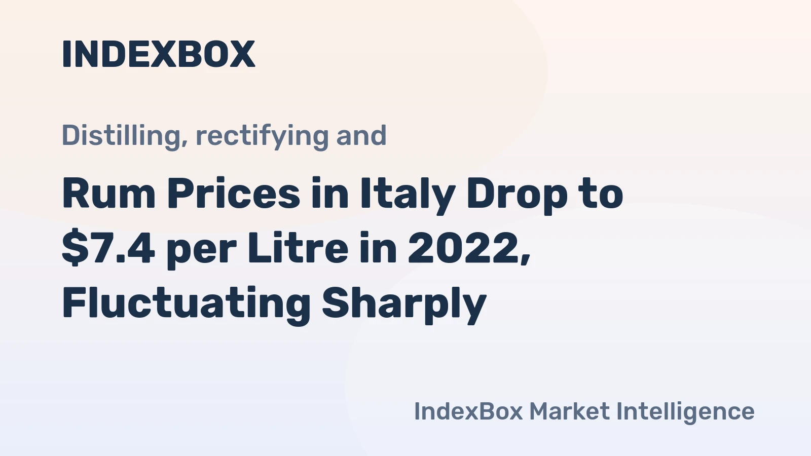 Rum Prices in Italy Drop to $7.4 per Litre in 2022, Fluctuating Sharply