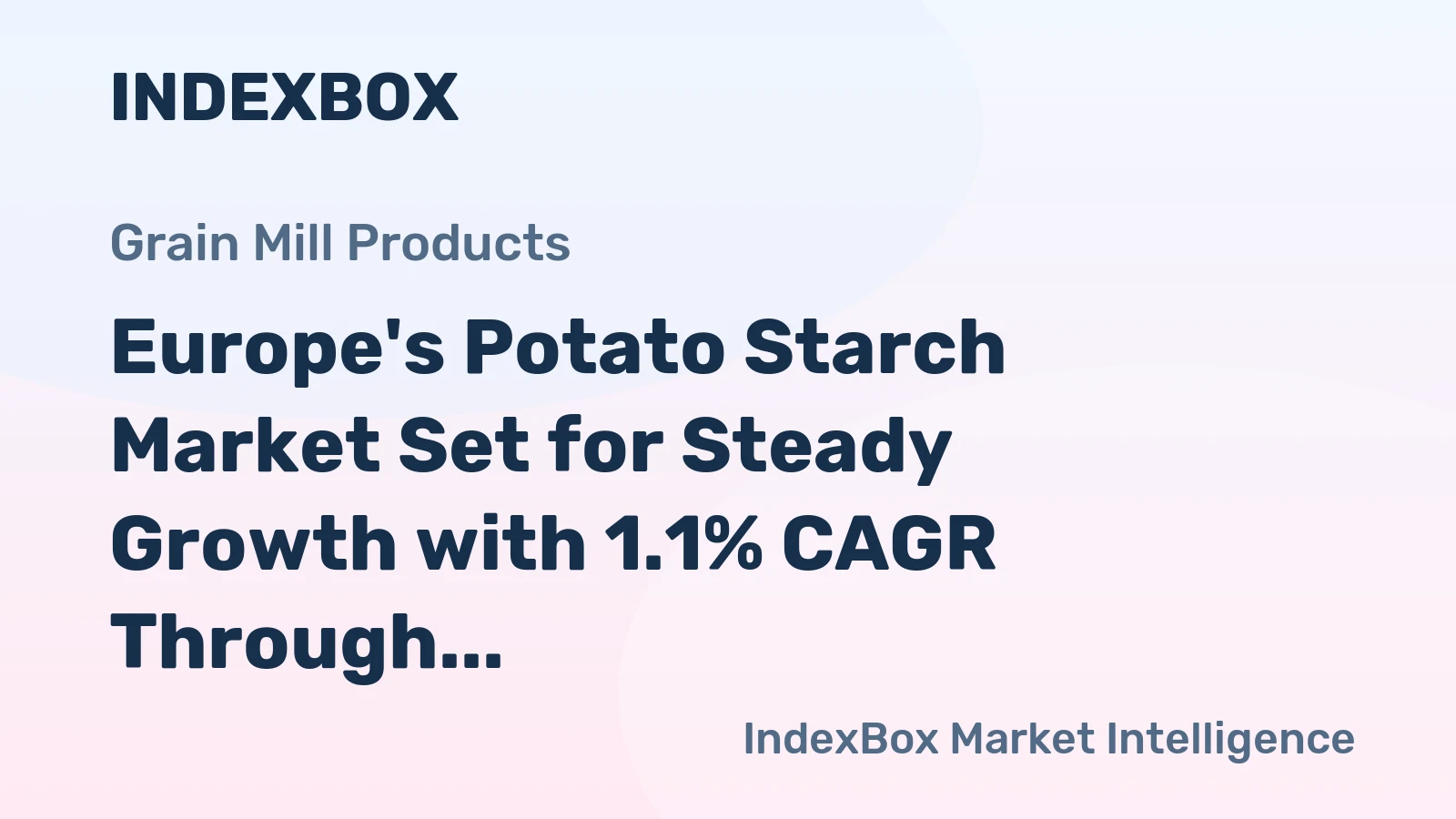 Europe's Potato Starch Market Set for Steady Growth with 1.1% CAGR Through 2035