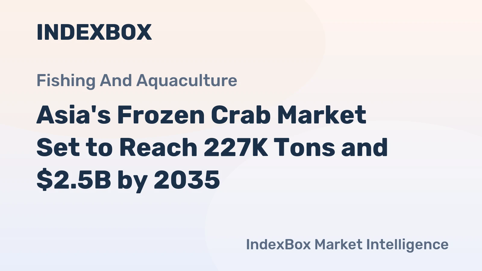 Asia's Frozen Crab Market Set to Reach 227K Tons and $2.5B by 2035