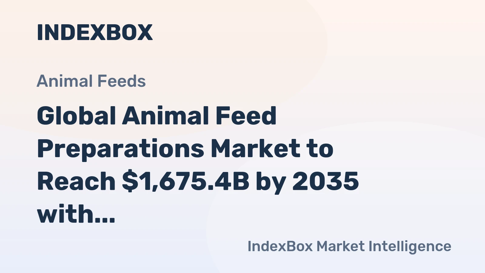 Global Animal Feed Preparations Market to Reach $1,675.4B by 2035 with CAGR of +1.9%