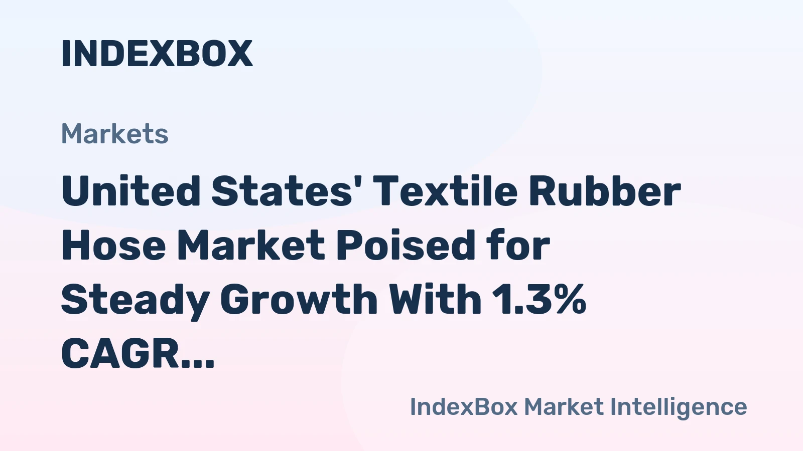 United States' Textile Rubber Hose Market Poised for Steady Growth With 1.3% CAGR in Value
