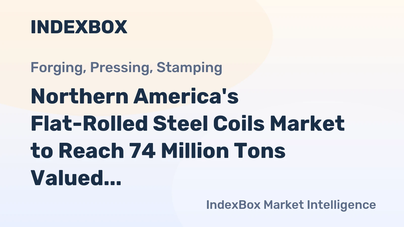 Northern America's Flat-Rolled Steel Coils Market to Reach 74 Million Tons Valued at $60.5 Billion by 2035