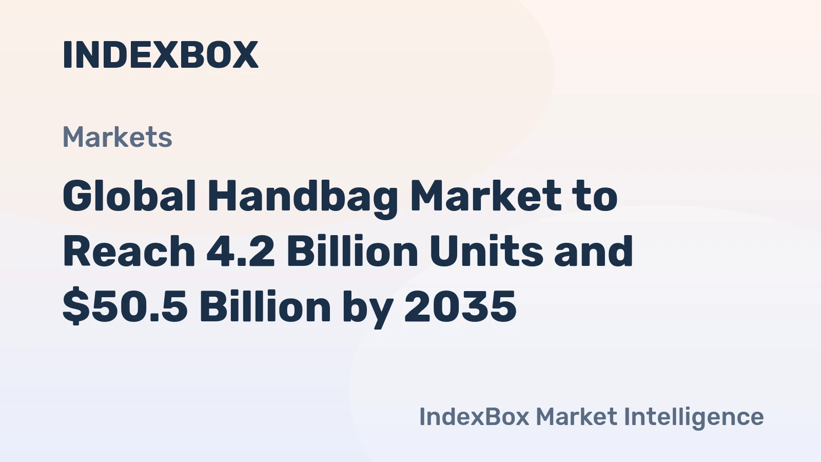 Global Handbag Market to Reach 4.2 Billion Units and $50.5 Billion by 2035
