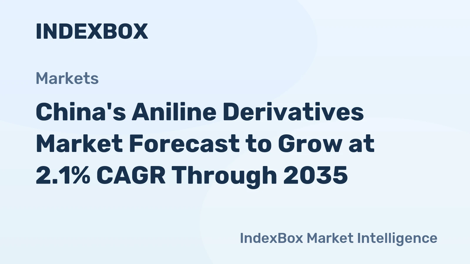 China's Aniline Derivatives Market Forecast to Grow at 2.1% CAGR Through 2035