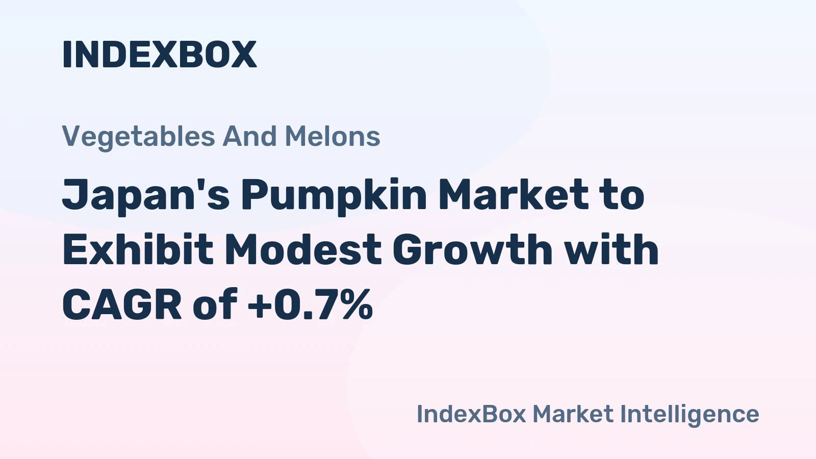 Japan's Pumpkin Market to Exhibit Modest Growth with CAGR of +0.7%