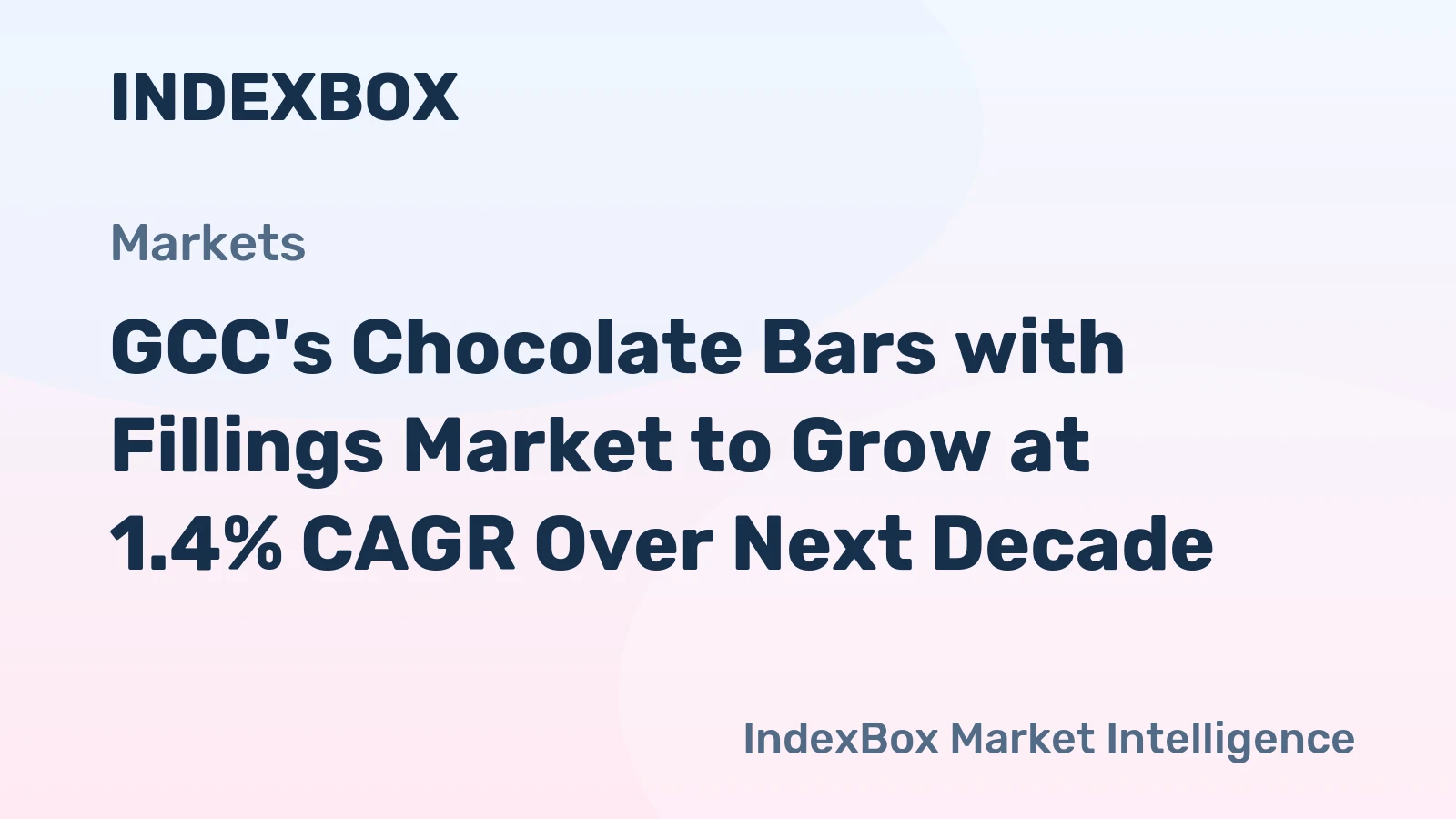 GCC's Chocolate Bars with Fillings Market to Grow at 1.4% CAGR Over Next Decade
