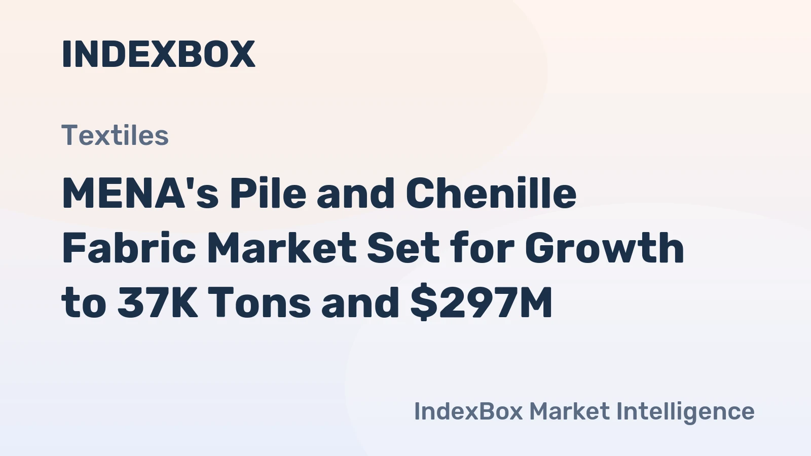 MENA's Pile and Chenille Fabric Market Set for Growth to 37K Tons and $297M