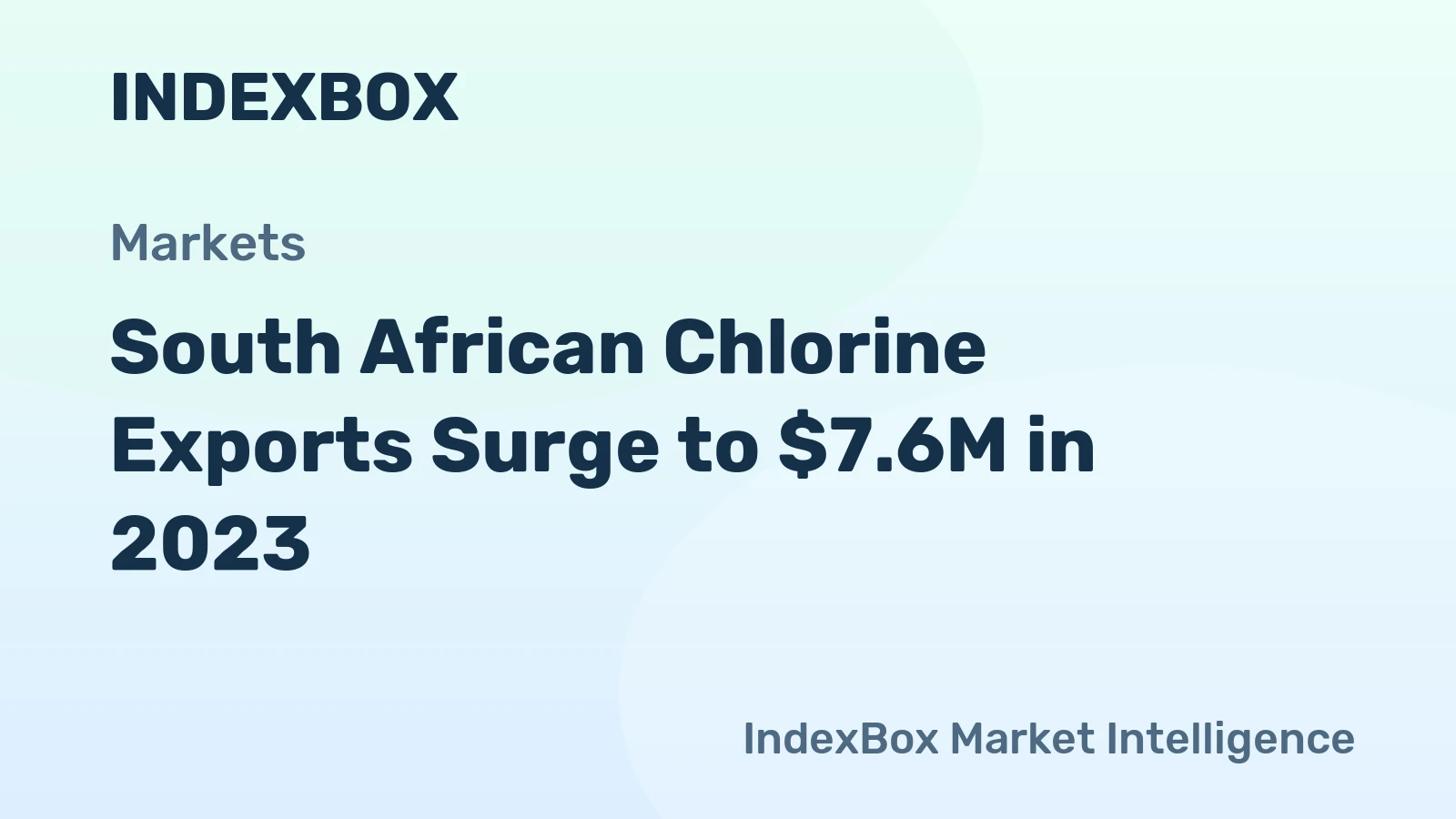 South African Chlorine Exports Surge to $7.6M in 2023