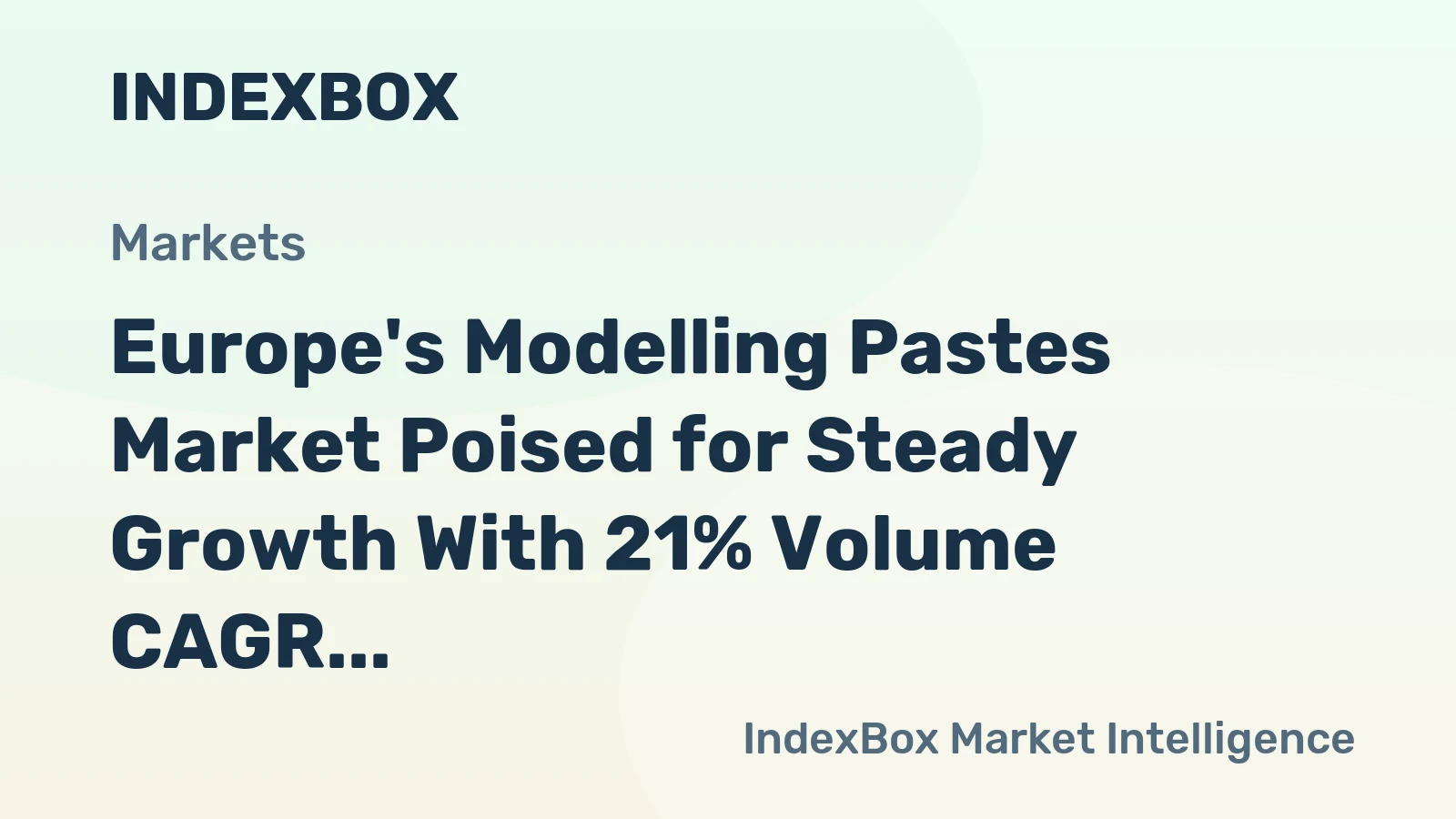 Europe's Modelling Pastes Market Poised for Steady Growth With 21% Volume CAGR Through 2035