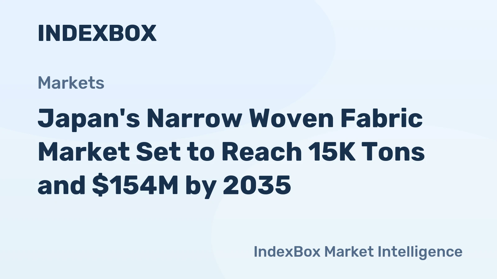 Japan's Narrow Woven Fabric Market Set to Reach 15K Tons and $154M by 2035