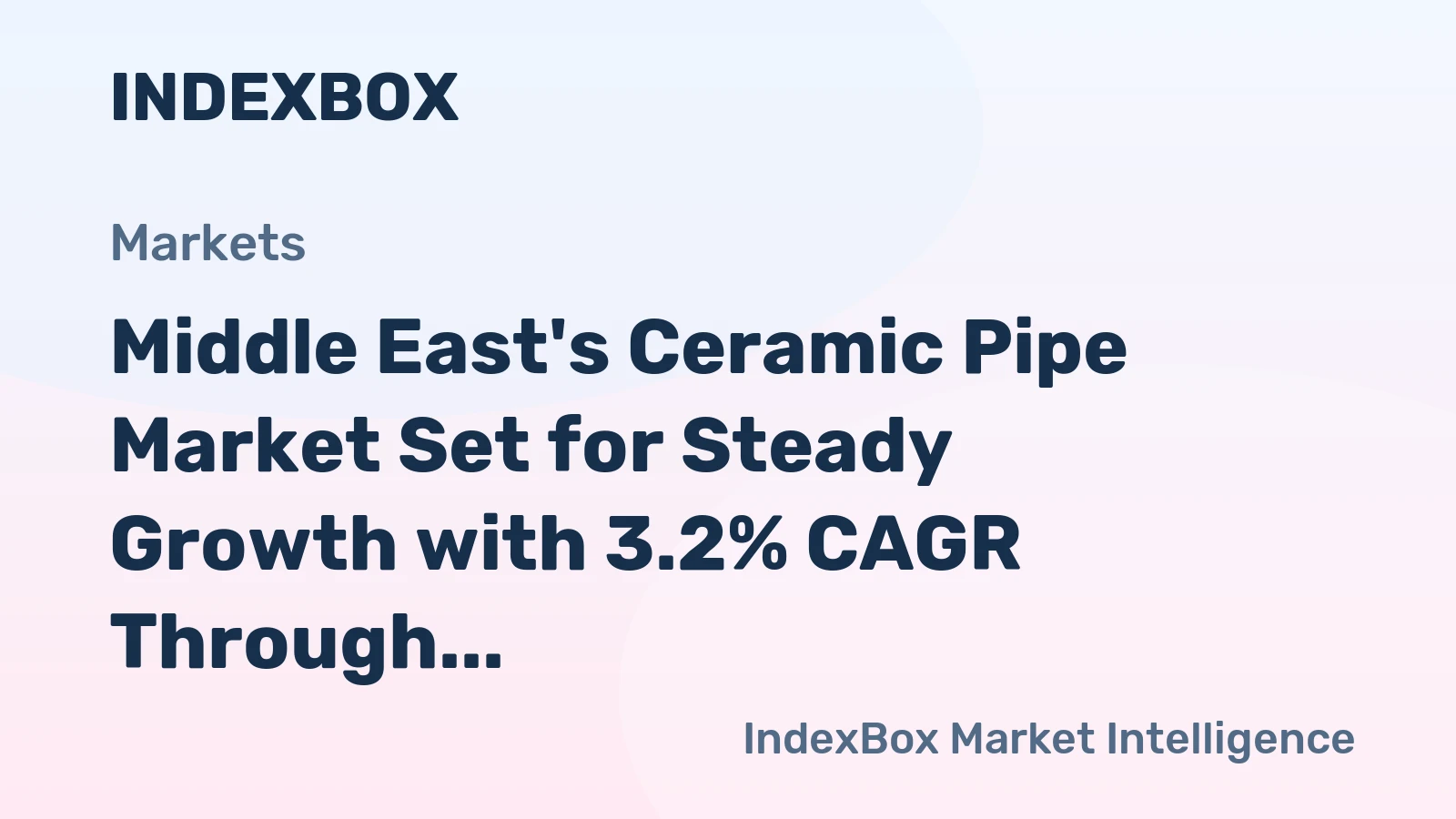 Middle East's Ceramic Pipe Market Set for Steady Growth with 3.2% CAGR Through 2035