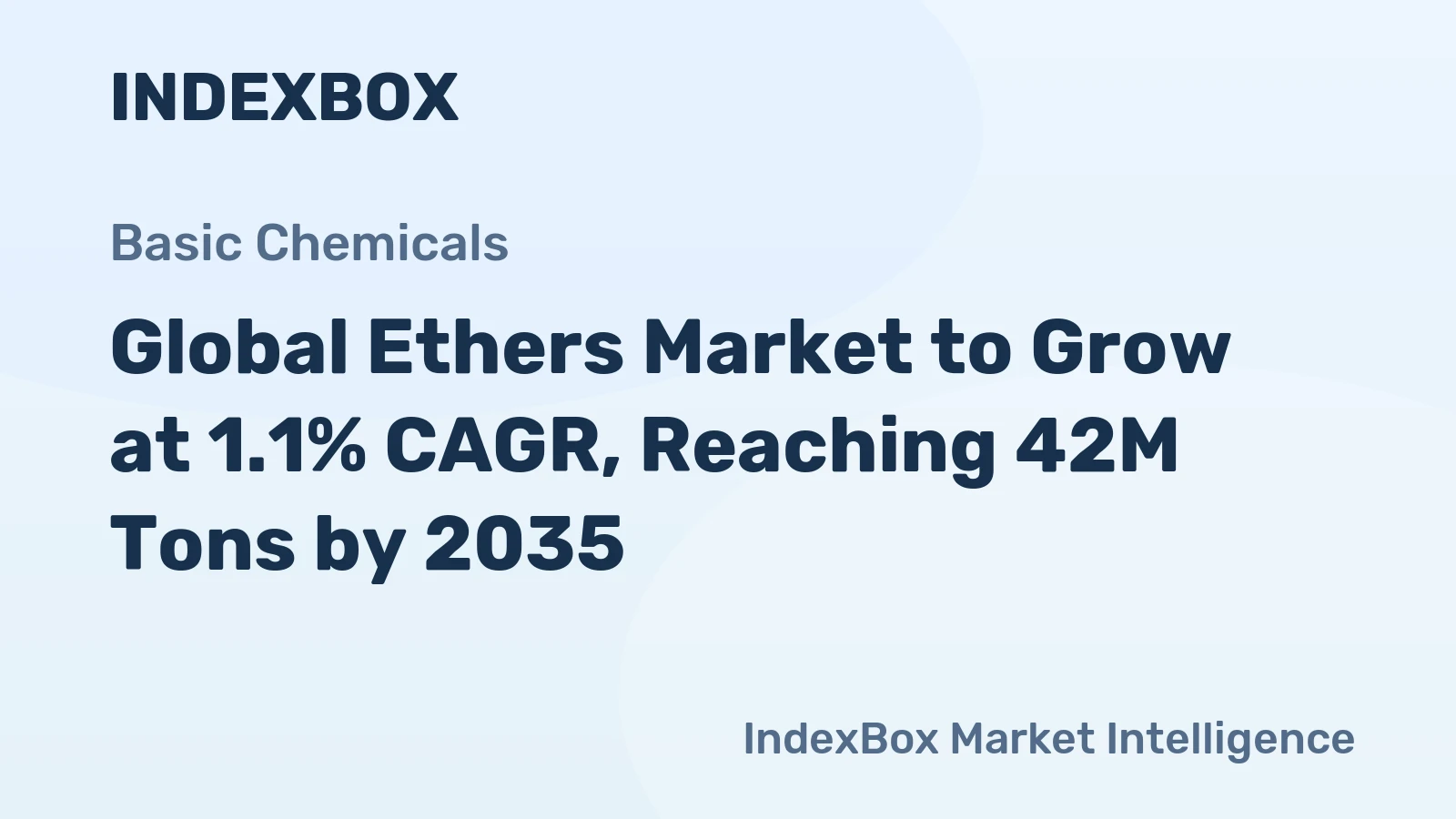 Global Ethers Market to Grow at 1.1% CAGR, Reaching 42M Tons by 2035