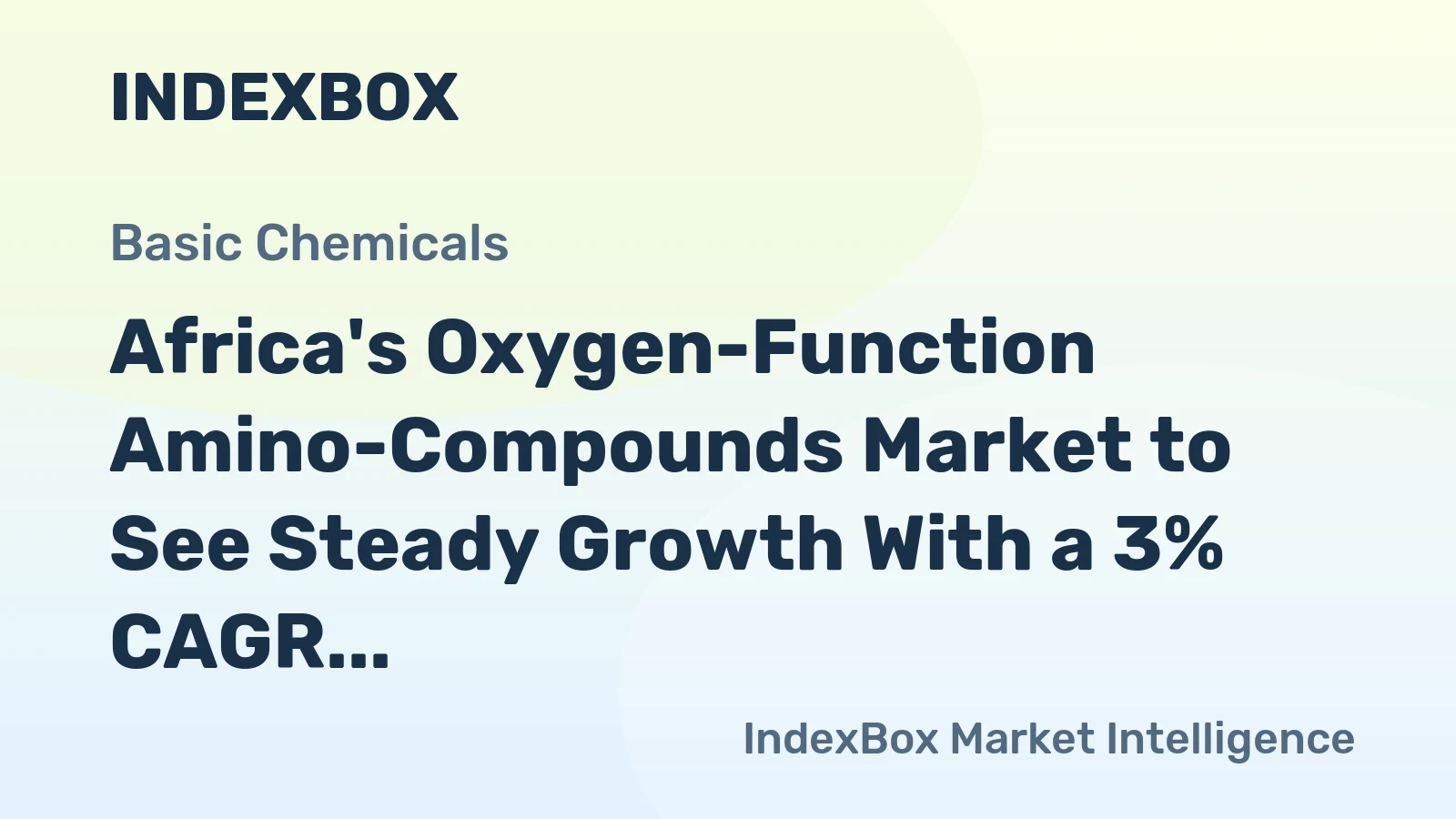 Africa's Oxygen-Function Amino-Compounds Market to See Steady Growth With a 3% CAGR in Value Through 2035