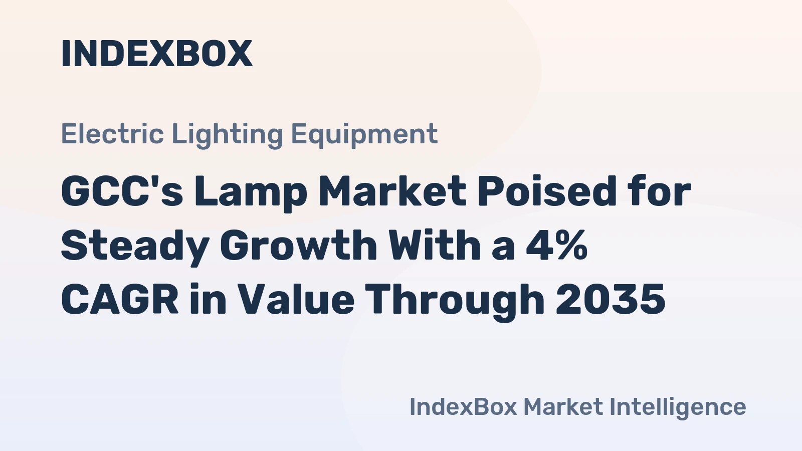 GCC's Lamp Market Poised for Steady Growth With a 4% CAGR in Value Through 2035