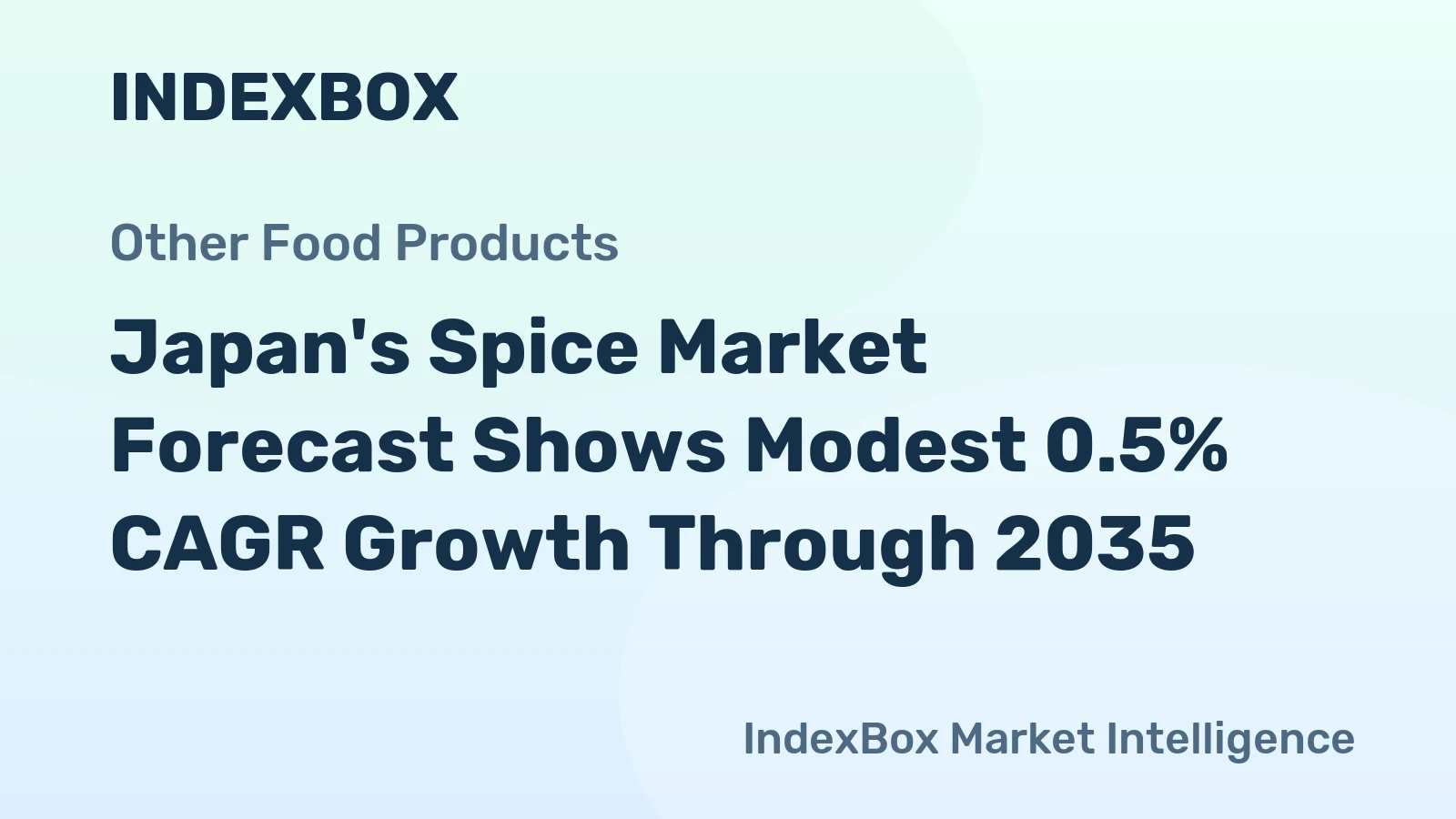 Japan's Spice Market Forecast Shows Modest 0.5% CAGR Growth Through 2035