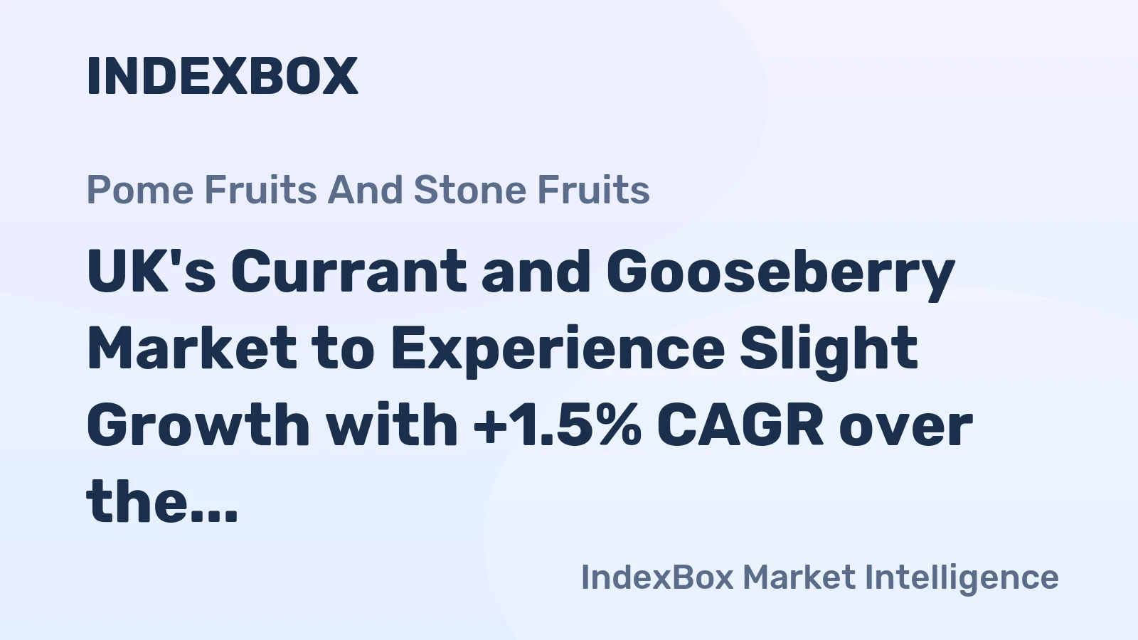 UK's Currant and Gooseberry Market to Experience Slight Growth with +1.5% CAGR over the Next Decade